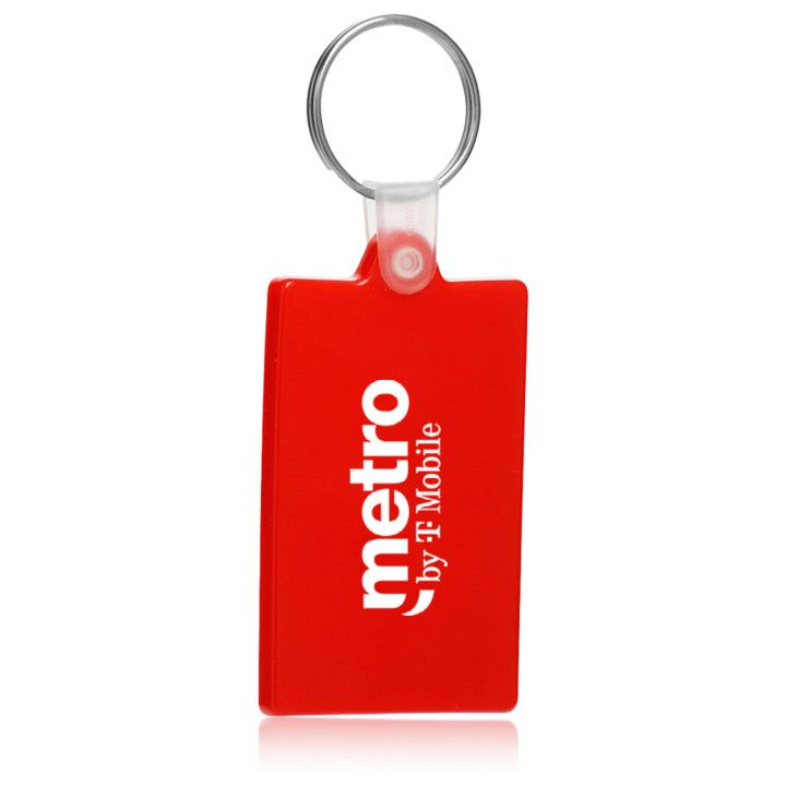 Custom Rectangle Soft Keychains